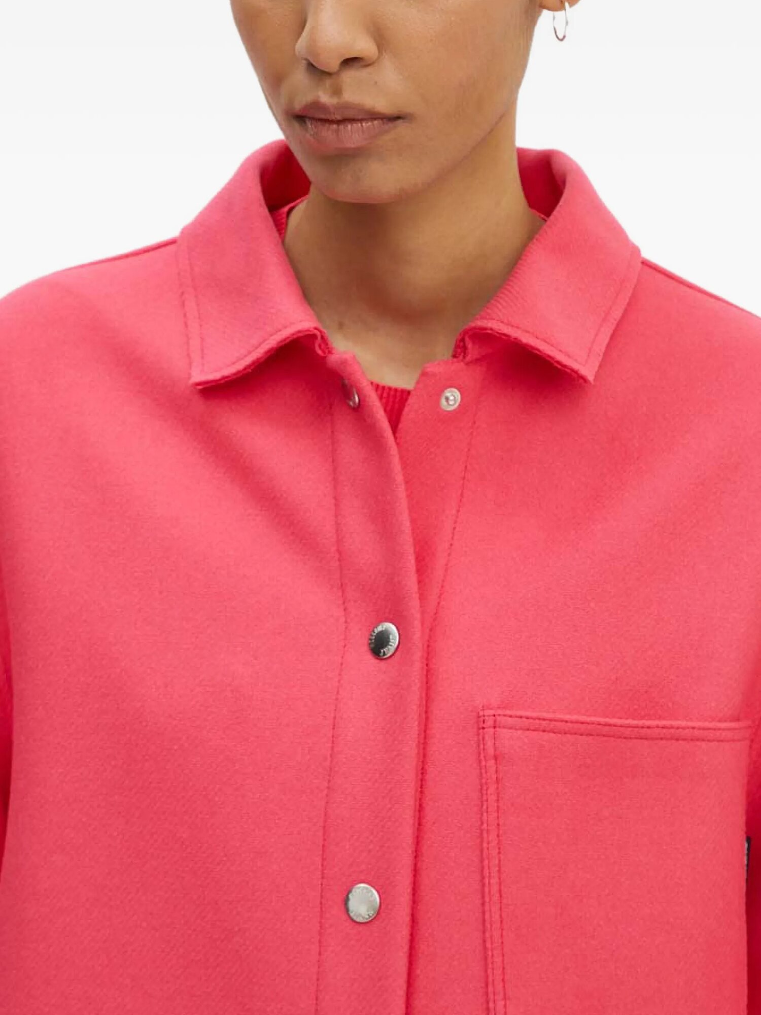 Куртка MOSCHINO JEANS Button pocket jacket, размер 40, розовый — фото 1