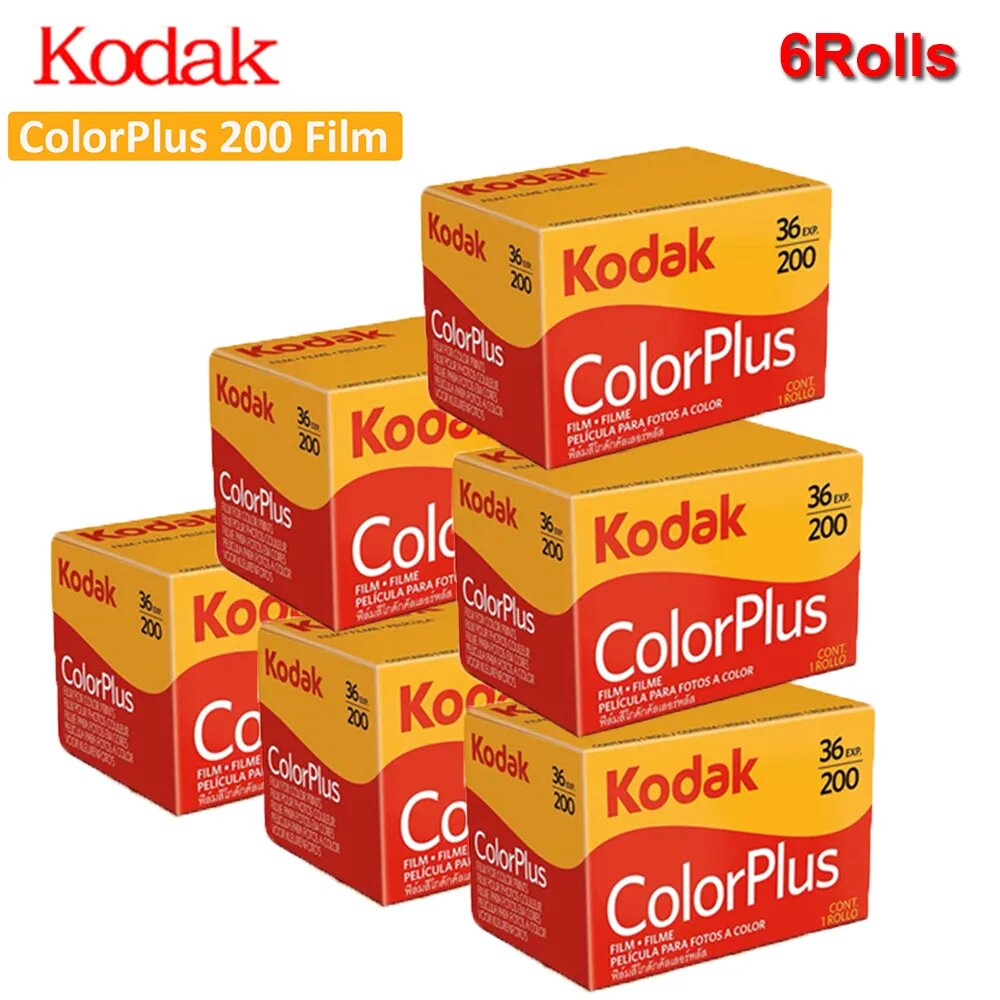 Фотопленка Kodak Color Plus 200-135 для фотоаппарата ( 6 шт36 кадров )
