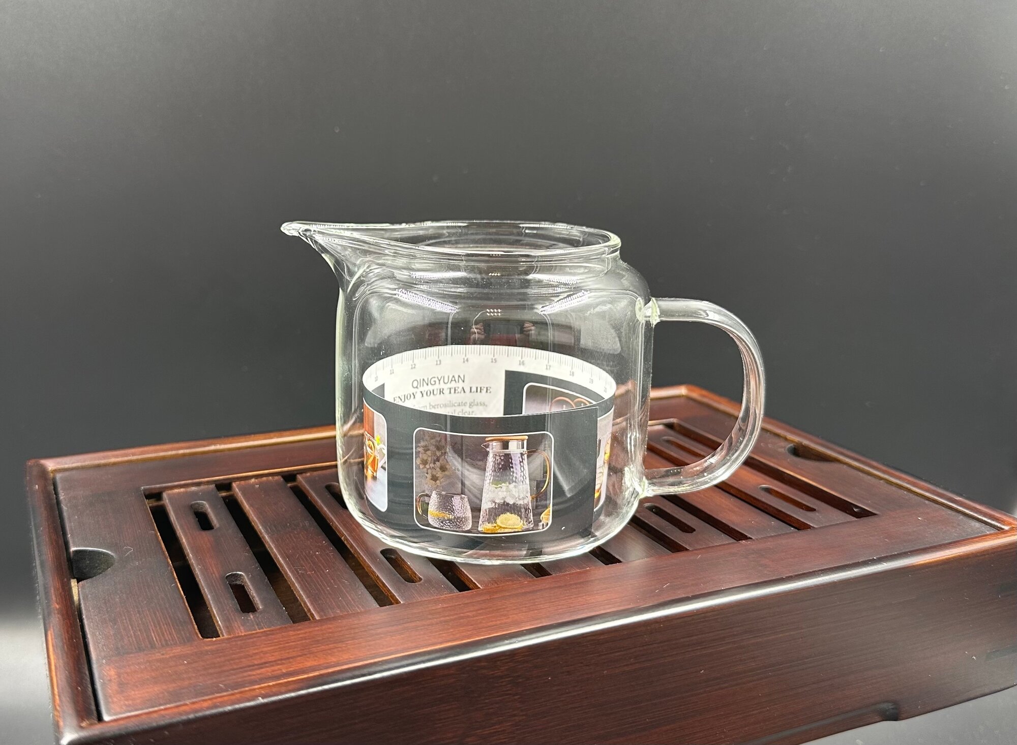 Чахай, сливник для чая из утолщённого стекла, 435 мл. Для чайной церемонии