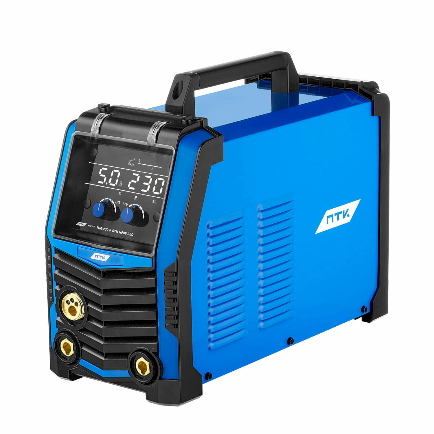 Полуавтомат для сварки ПТК мастер MIG 230 P SYN NF89 LED, пульс режим и синергетика