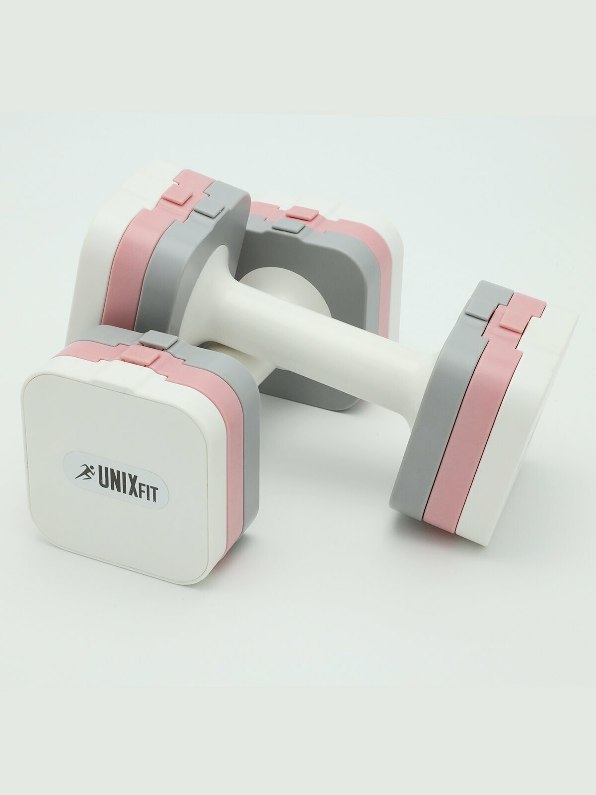 Набор регулируемых гантелей UNIX Fit 5 кг, 2 шт. UNIXFIT эргономичная рукоятка с обозначением веса нагрузки