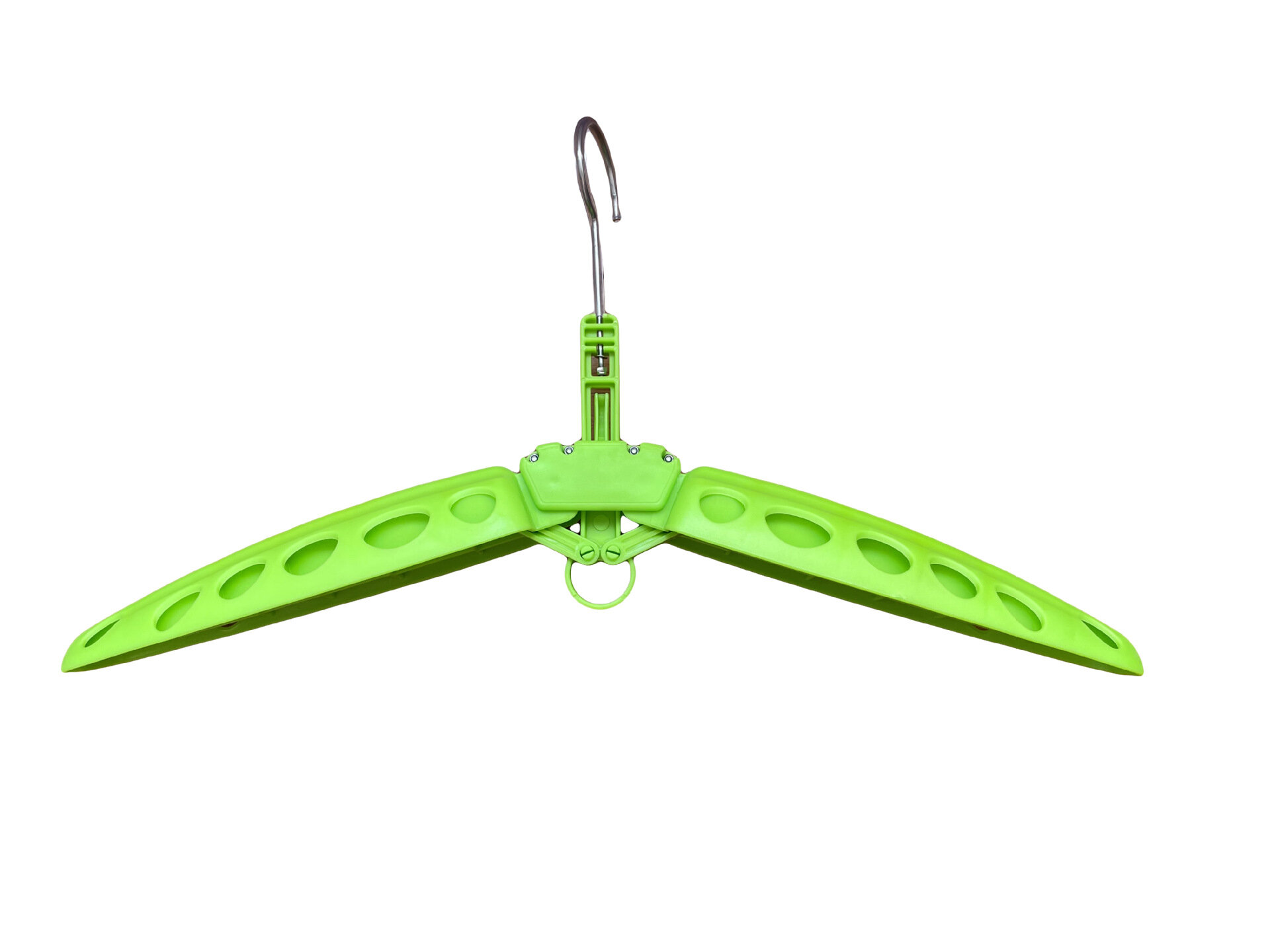 Amazon Diving Hanger Diving Suit Hanger Thickened Multifunctional Foldable Quick-drying Clothes Rack Hanger Factory (Green)