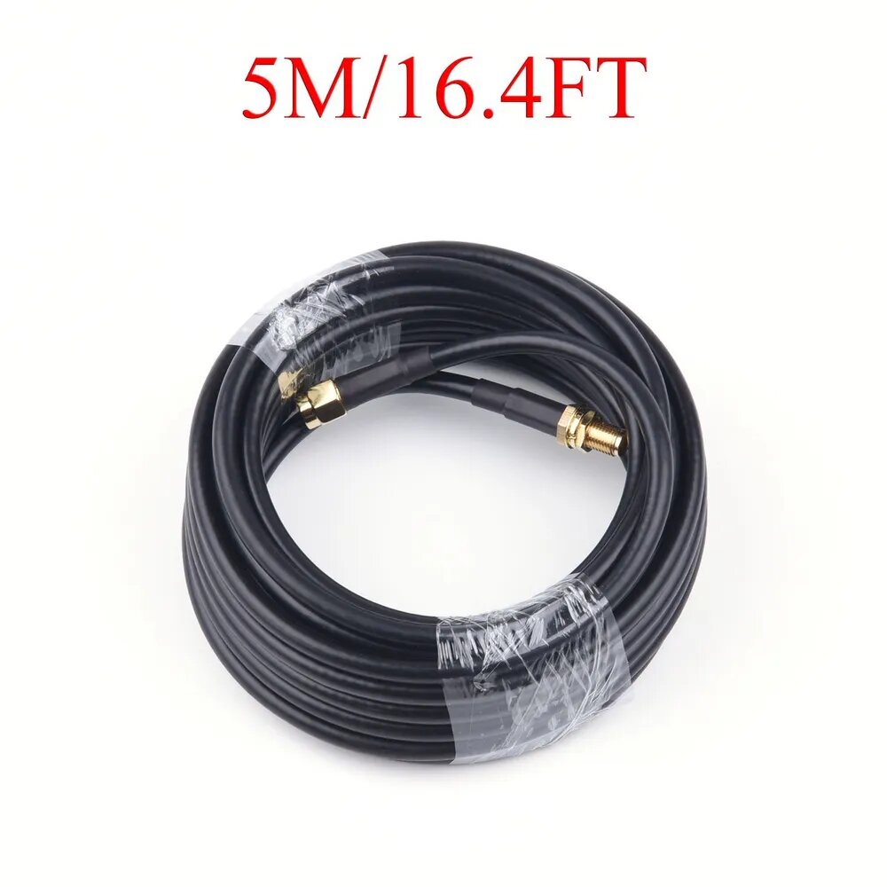 Удлинитель кабеля RF (coax)/RF (coax), 5 м, черный
