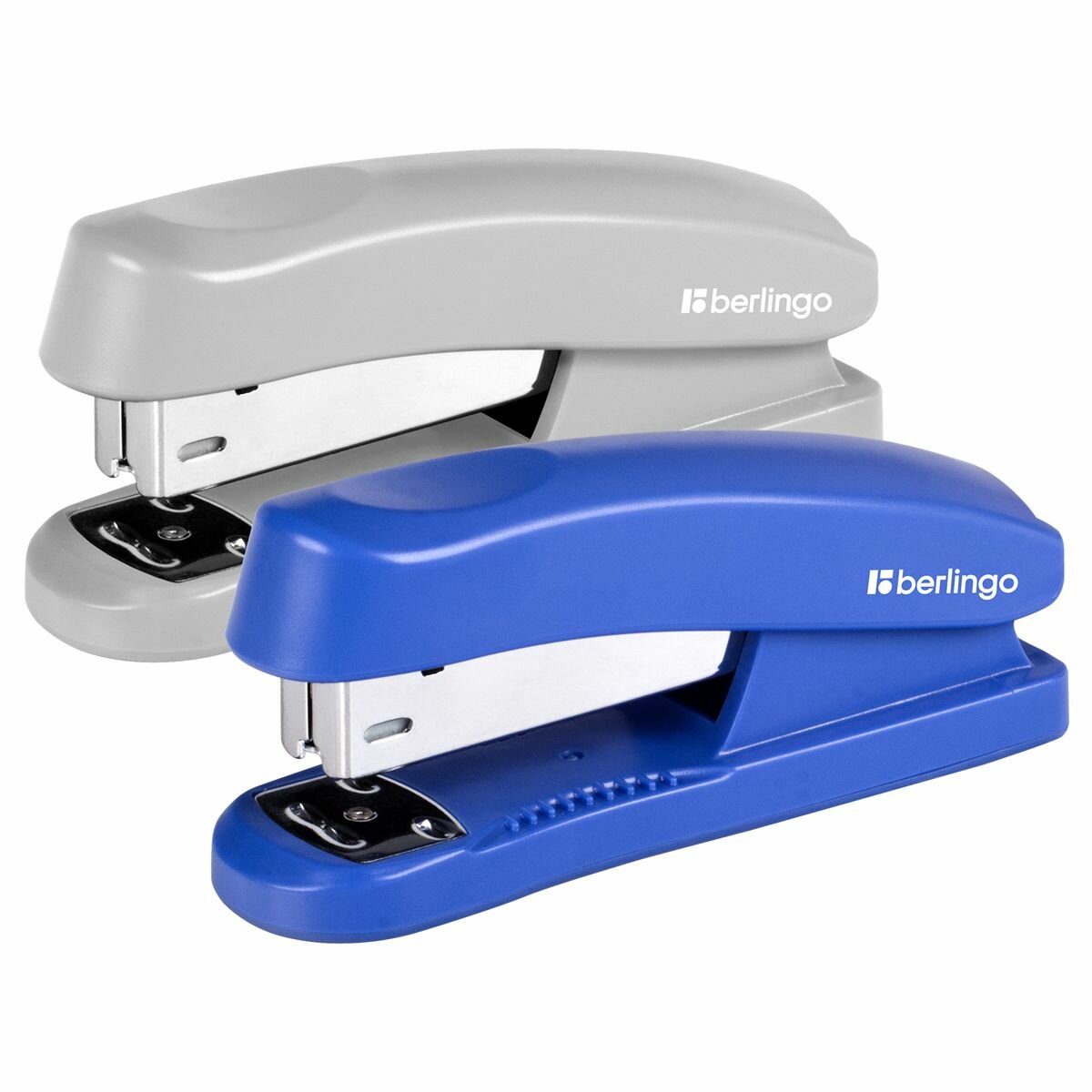 3 шт. Степлер №24/6, 26/6 Berlingo "Universal" до 30л, пластиковый корпус, ассорти
