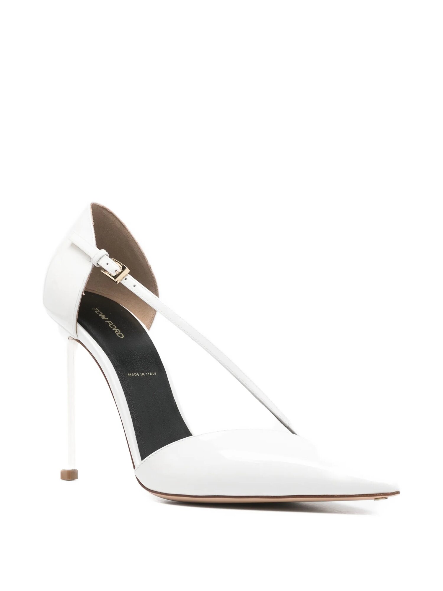 Туфли Tom Ford Buckle-strap heeled pumps, размер 37,5, white — фото 1