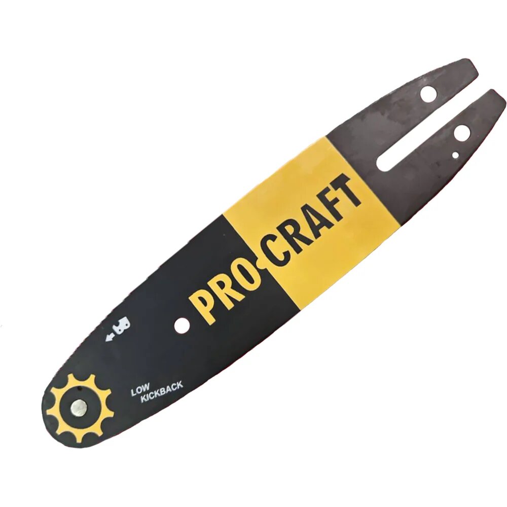 Шина для цепной пилы PROCRAFT PKA20 PKA20_Bar, высокопрочная стальная шина с оптимизированным профилем и узким пазом