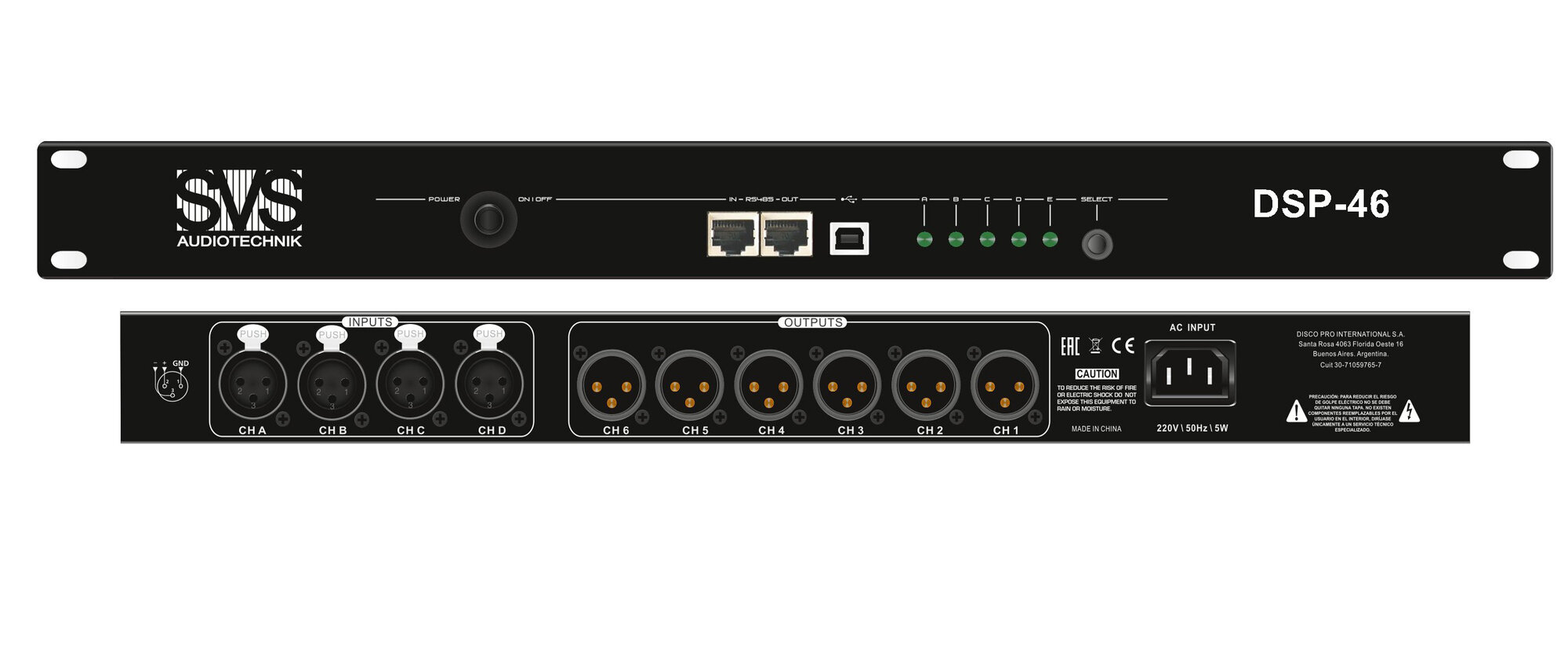 SVS Audiotechnik DSP-46 Профессиональный аудиопроцессор