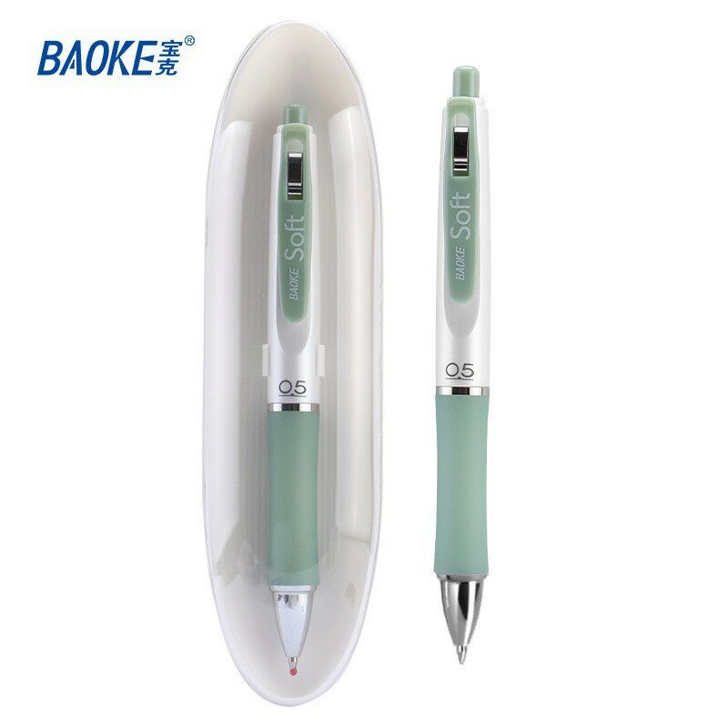 ⭐Ручка гелевая выдвижная Baoke высокого класса, подарочная серия, для офиса и бизнеса, с возможностью нанесения логотипа, большая емкость⭐