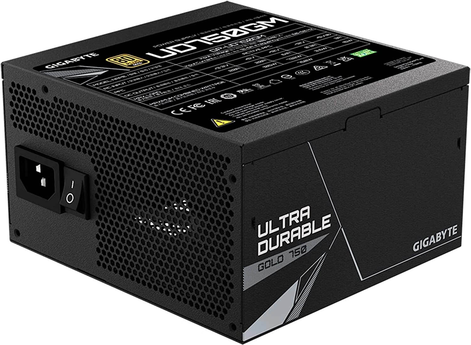 Блок питания Gigabyte ATX 750W GP-UD750GM 80+ gold (20+4p