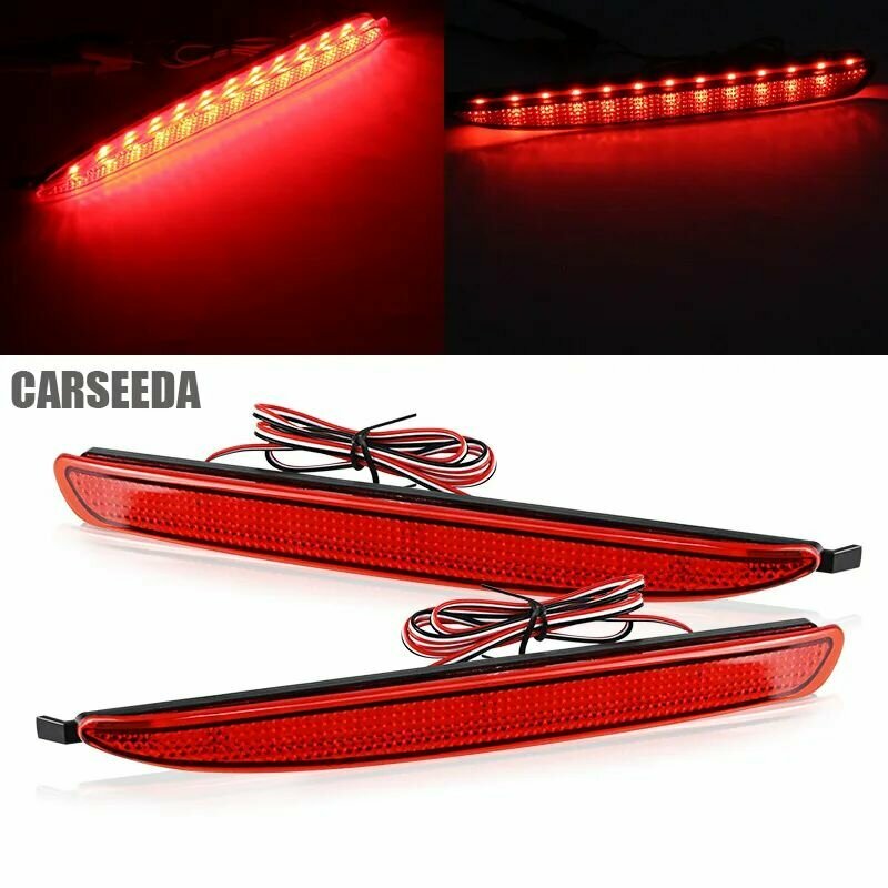 Фары автомобильные, Стоп-сигнал, 2 шт, арт. 2ШТ Красная линза для Mazda 6 2003-2008 Atenza Sport для Mazdaspeed светодиодный фонарь заднего бампера Автомобильный отражатель Стоп-сигнала Ходовой лампы