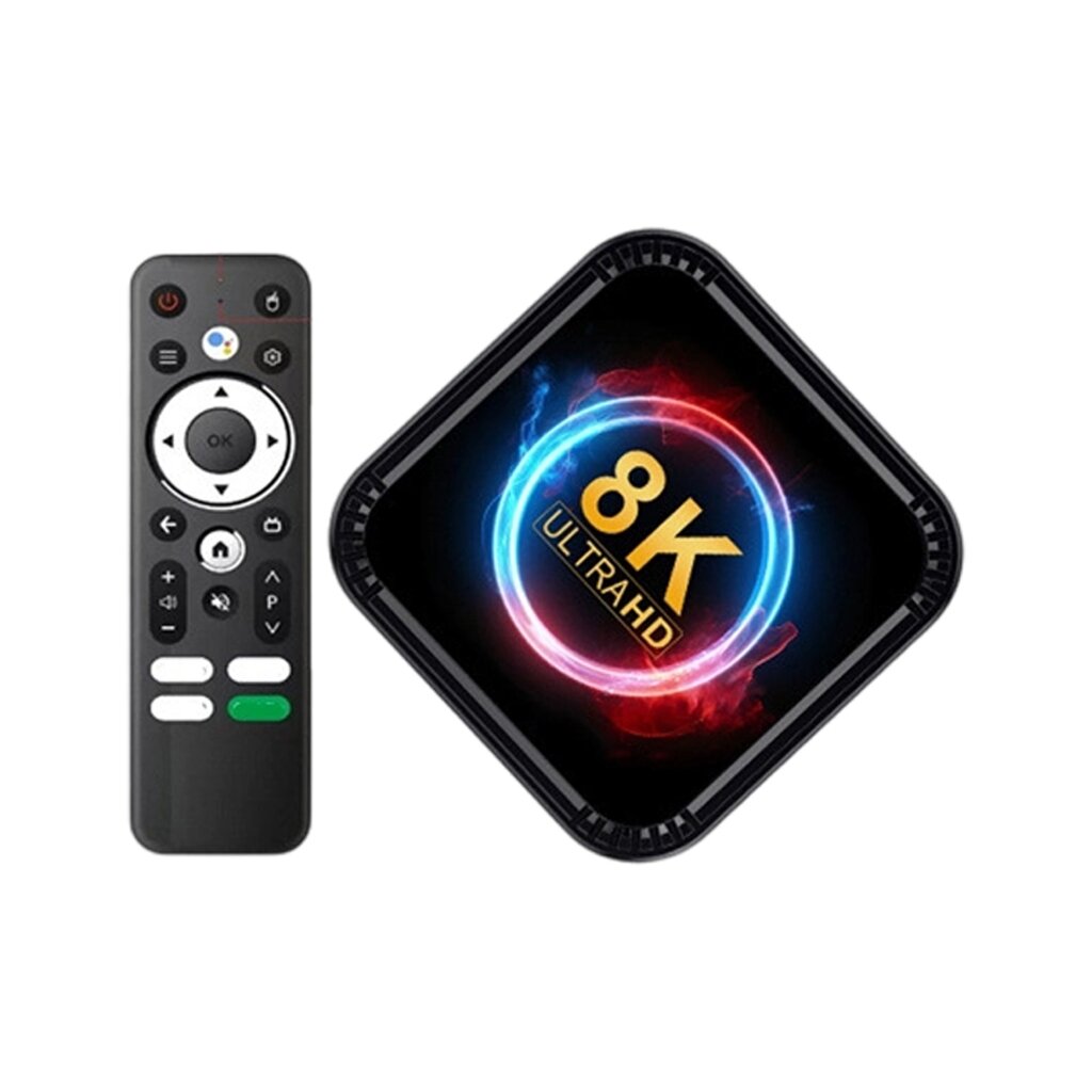 8K HD Android 13 network TV box с голосовым пультом дистанционного управления Bluetooth европейского стандарта-32G