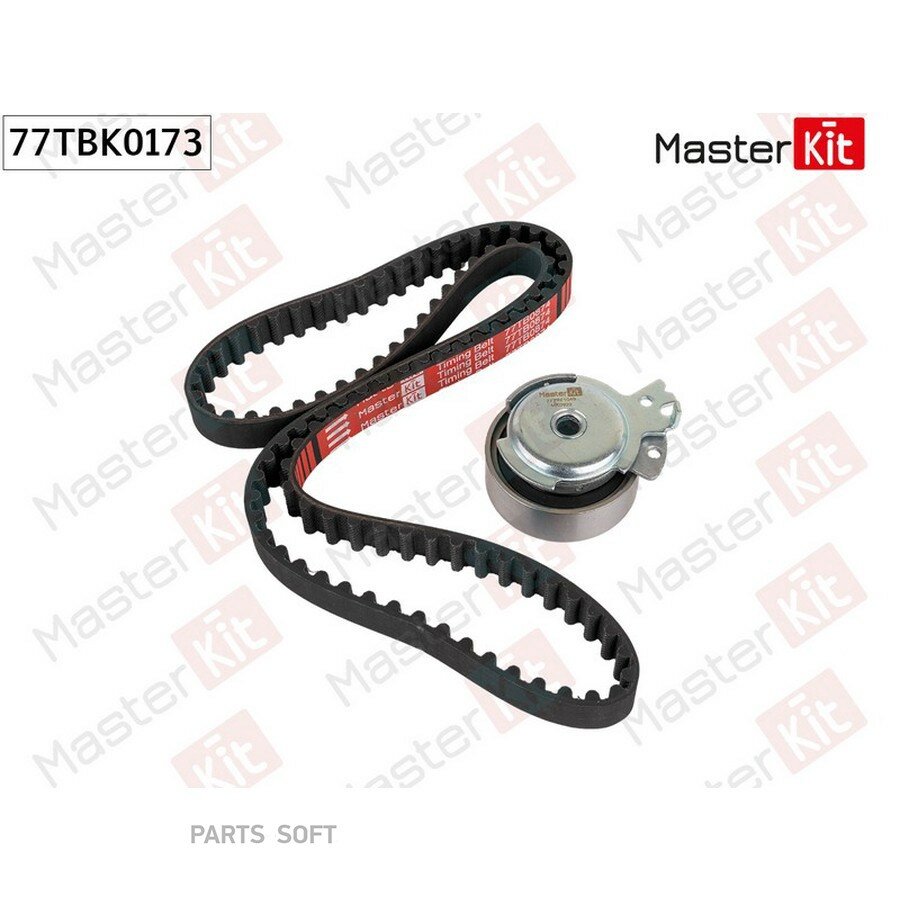 Комплект ремня ГРМ OPEL/GM 1.2-1.6 8V от официального дистрибьютора, MASTERKIT, артикул 77TBK0173