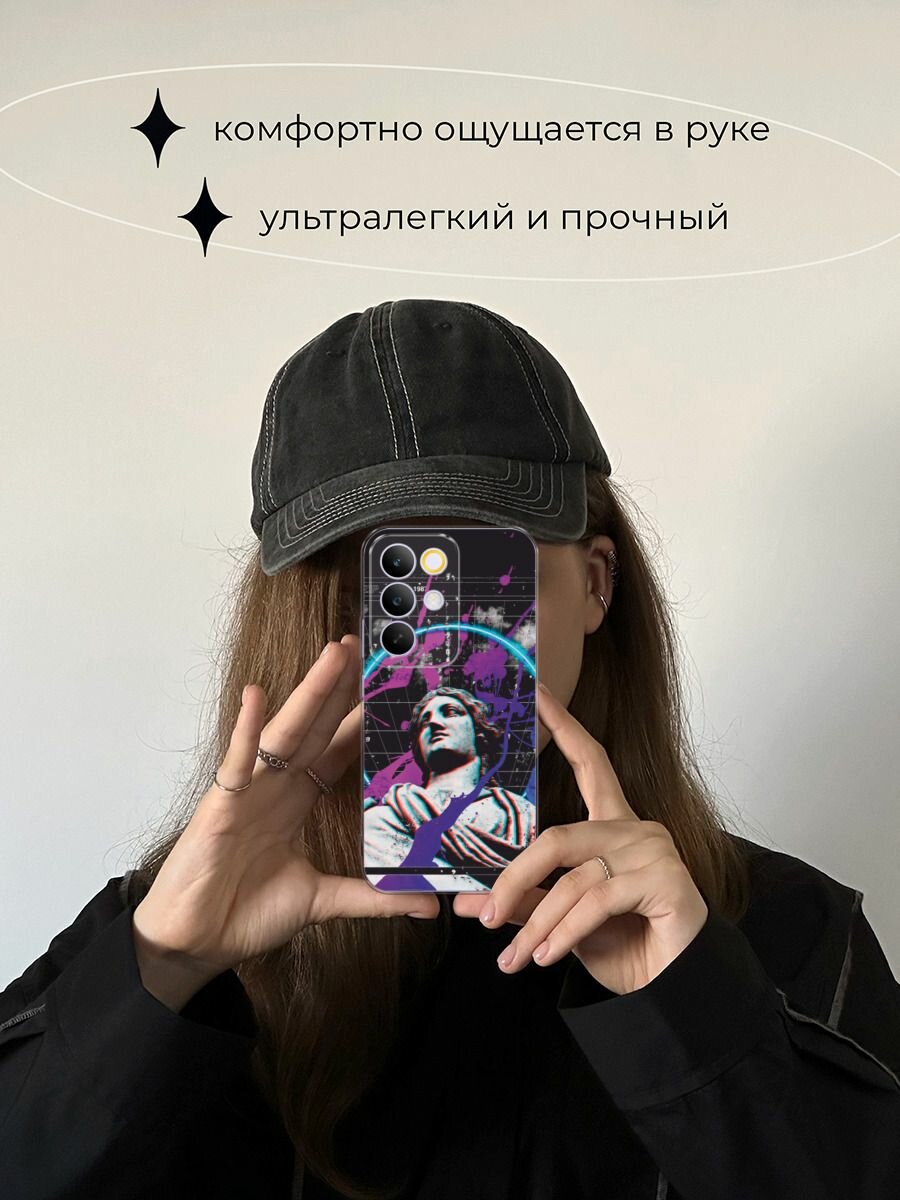 Чехол на Realme C85 Pro / Реалми C85 Про с принтом Глитч Антик — фото 1