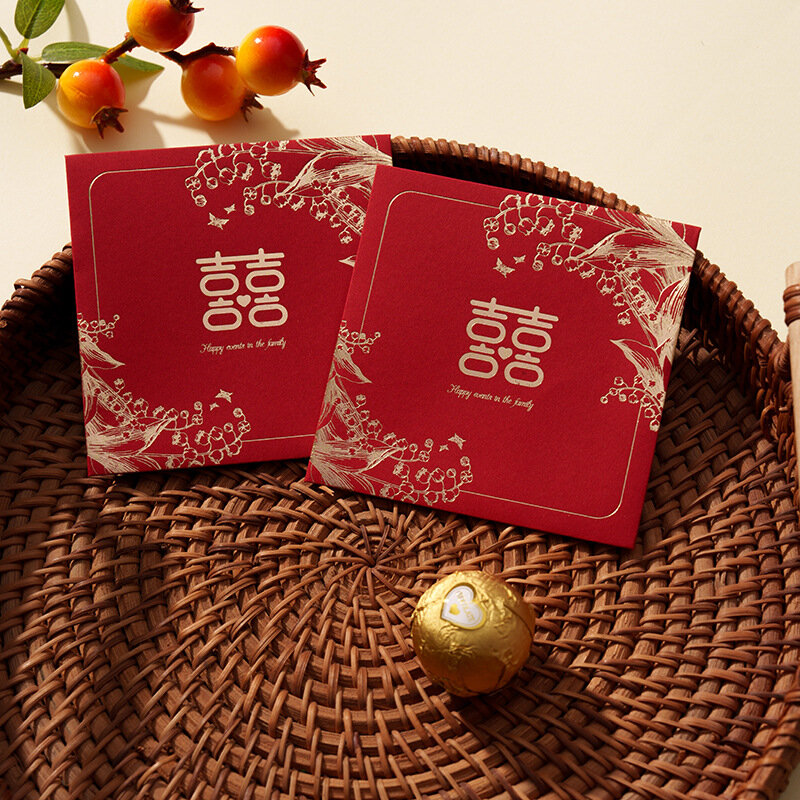 Горячая распродажаКрасные конверты для свадеб, новый китайский стиль, высококачественные деньги для смены фамилии и поделки с гостями, подарок для блокировки двери, возвратный подарок, красный пакет на тысячу юаней