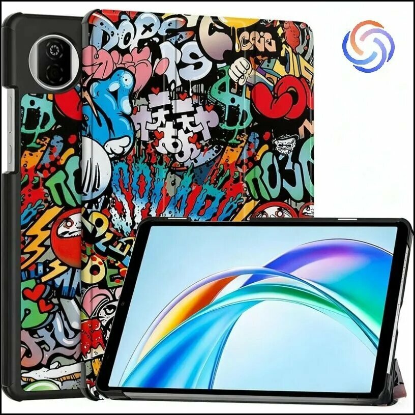 Эксклюзивный складной кейс из натуральной кожи с функцией стенда для планшета Huawei Honor Pad X7 8.7 дюйма 2025, модели JMSW09 и JMSL09