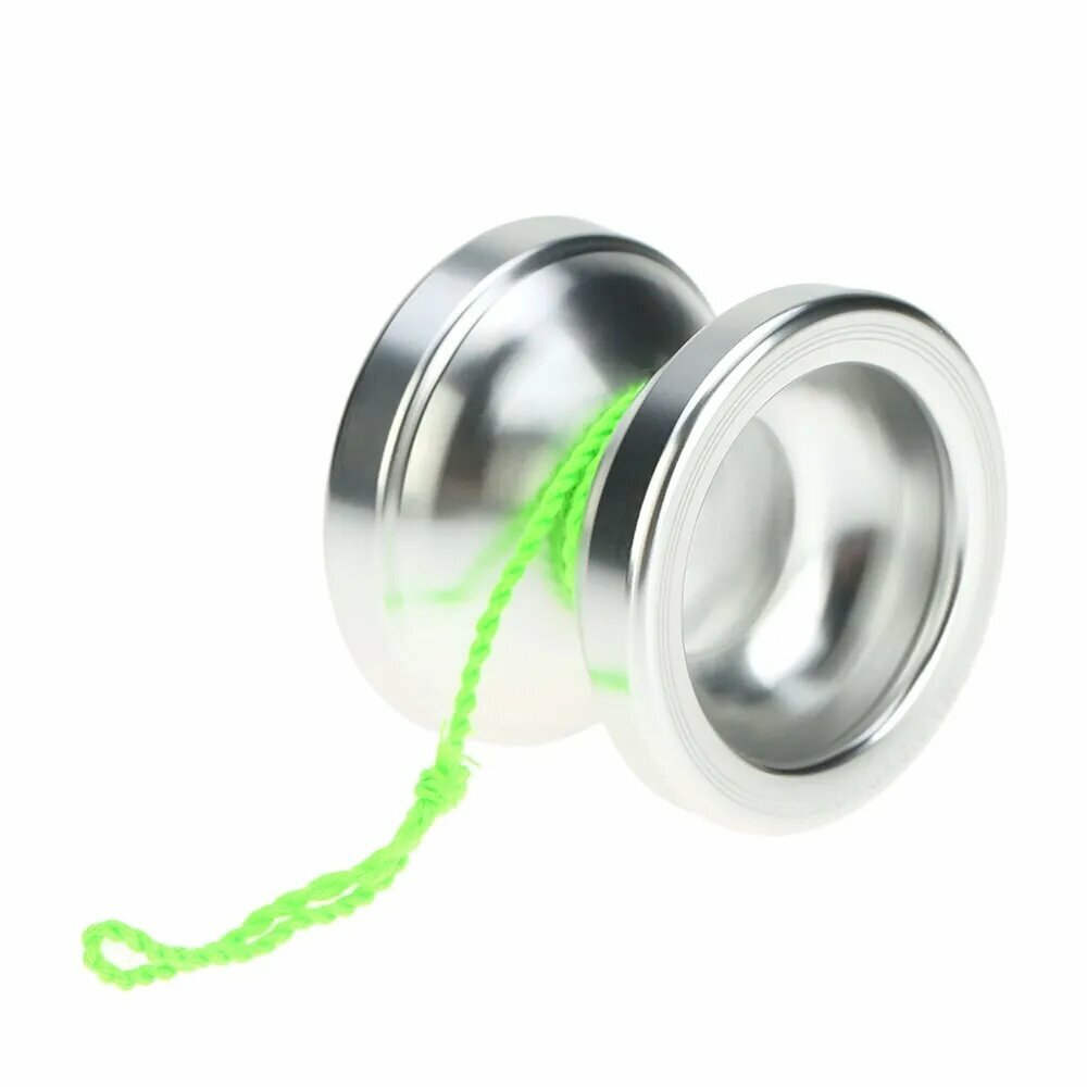 Йо-йо Magic Yoyo T6 Rainbow из алюминиевого сплава, серебристый (цвет веревки выбирается случайным образом)