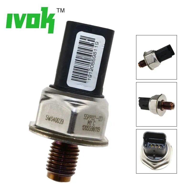 Датчик давления топлива 5ws40039 55pp02-03 для ford focus c-max s-max galaxy mondeo transit tourneo 1.8 tdci