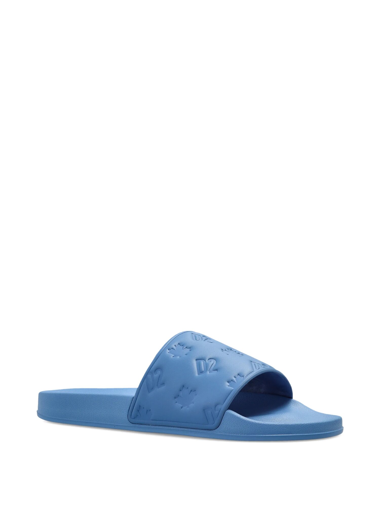 Шлёпанцы DSQUARED2 Debossed slides, размер 39, синий — фото 1