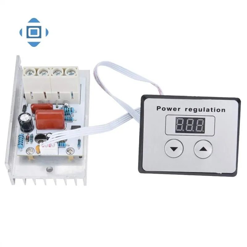 (WWIIMMP))Диммерный переключатель, 10000 Вт SCR Цифровой регулятор напряжения Регулятор скорости Диммер Термостат AC 220 В 80 А
