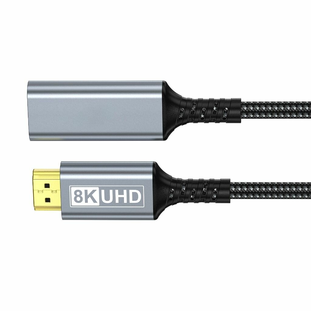 Удлинительный кабель для синхронизации видео со сверхнизким звуком HDMI2.1 от мужчины к женщине 8K60Hz-1 м