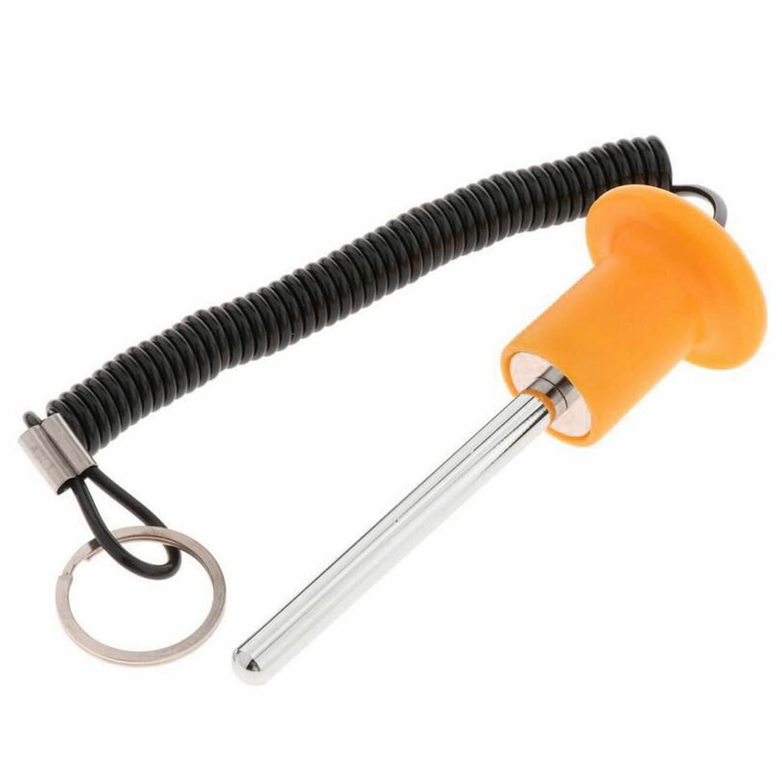 Запасной штифт для весовых стеков, прочный, из нержавеющей стали, для фитнес-оборудования, оранжевый, 8x80 мм