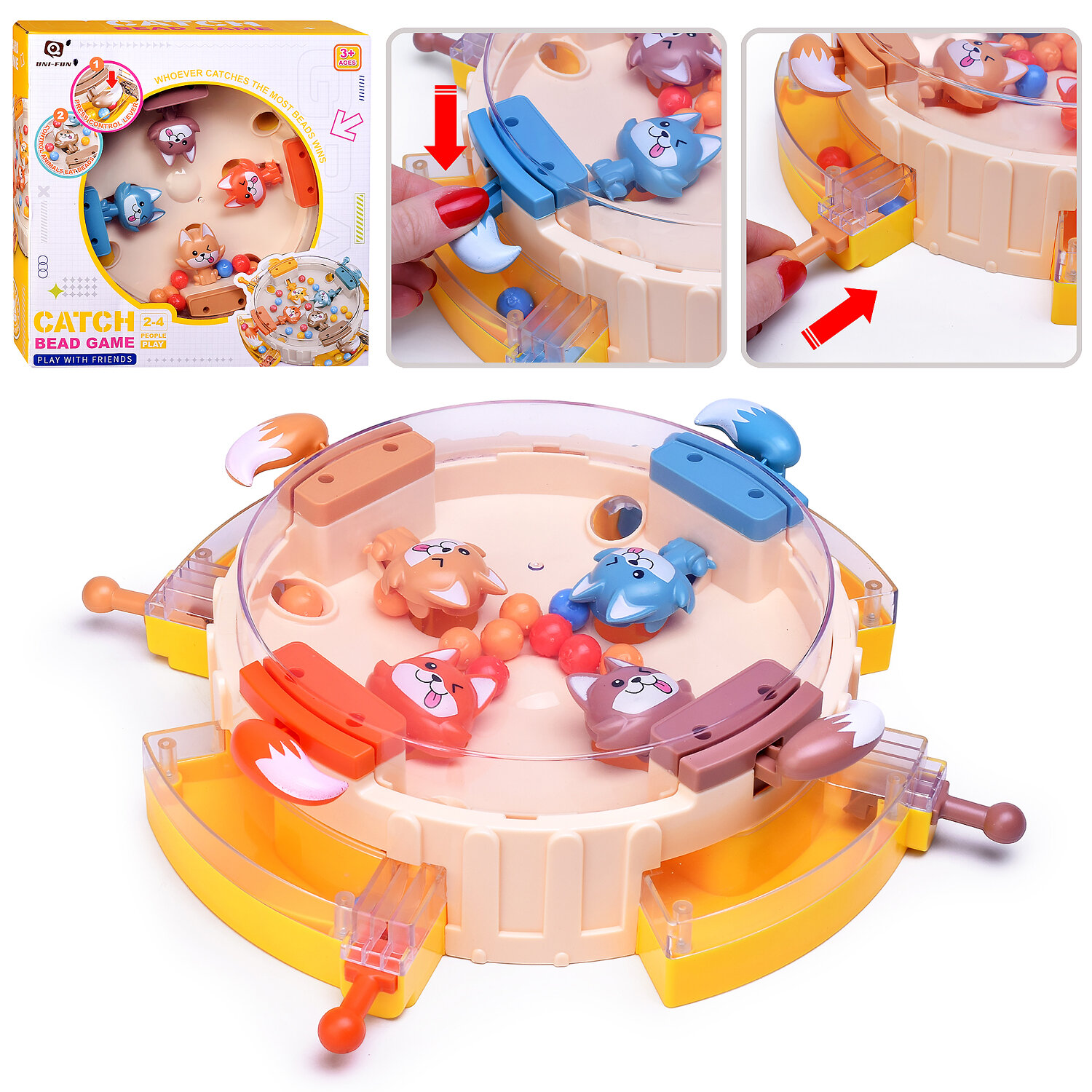 Игра настольная M6604 "Поймай шарик", 29х29х6.5 см, в коробке