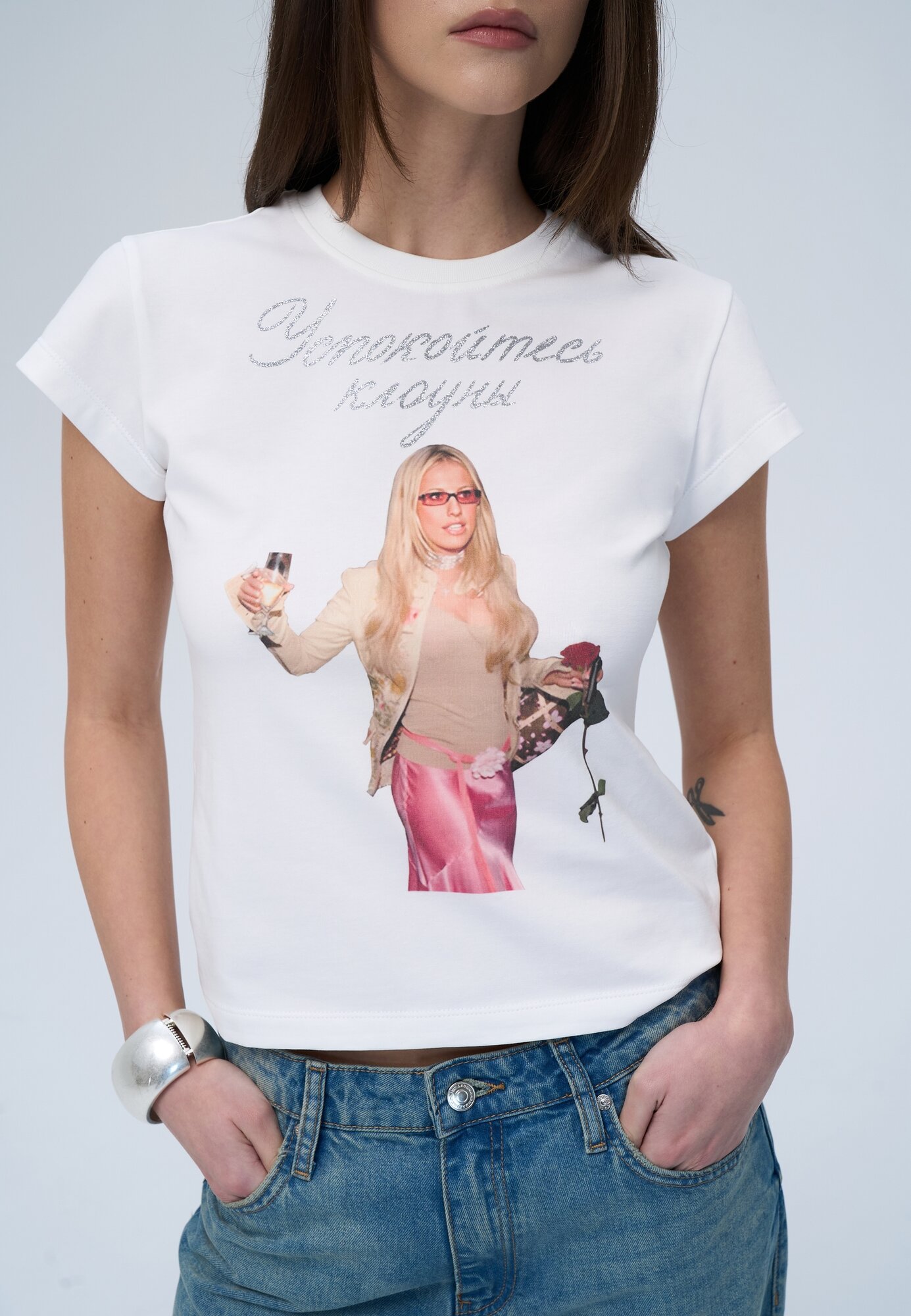 Футболка "Нашутились" женская,полуприталенная, с принтом, хлопок