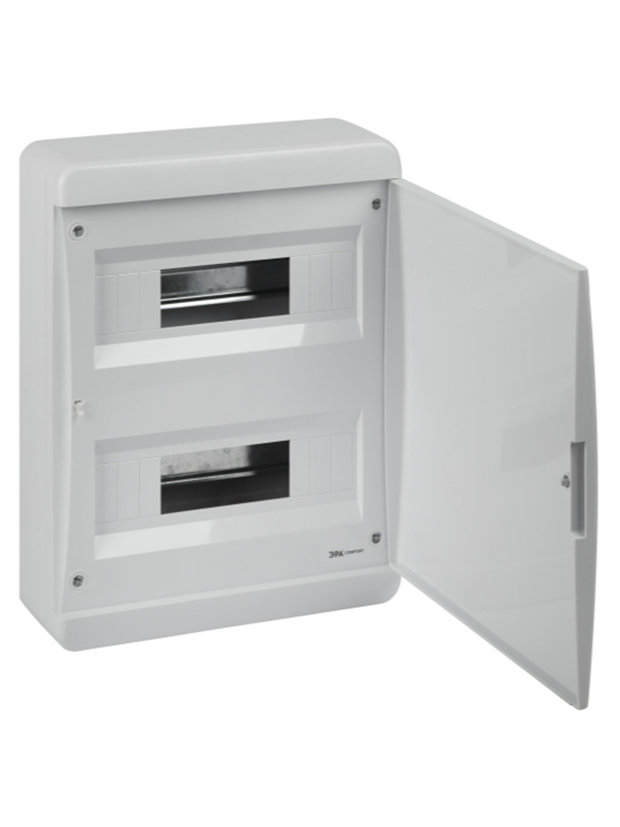 Щит распределительный навесной ЭРА COMFORT ЩРН-П-24 IP41, пластиковый, белый, Б0067499