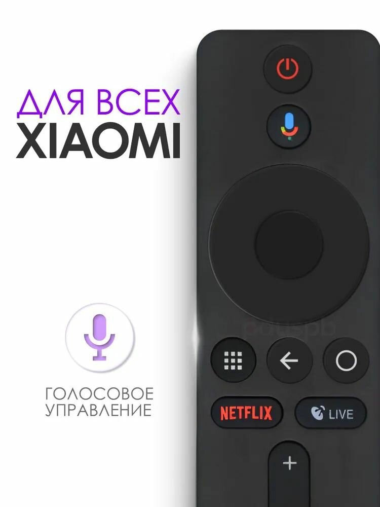 Универсальный пульт для телевизора Xiaomi и приставки Mi TV Stick Ксиоми Mi box, Сяоми Android тв Box / XMRM-006 (D79C100004A17) заменяет XMRM-007