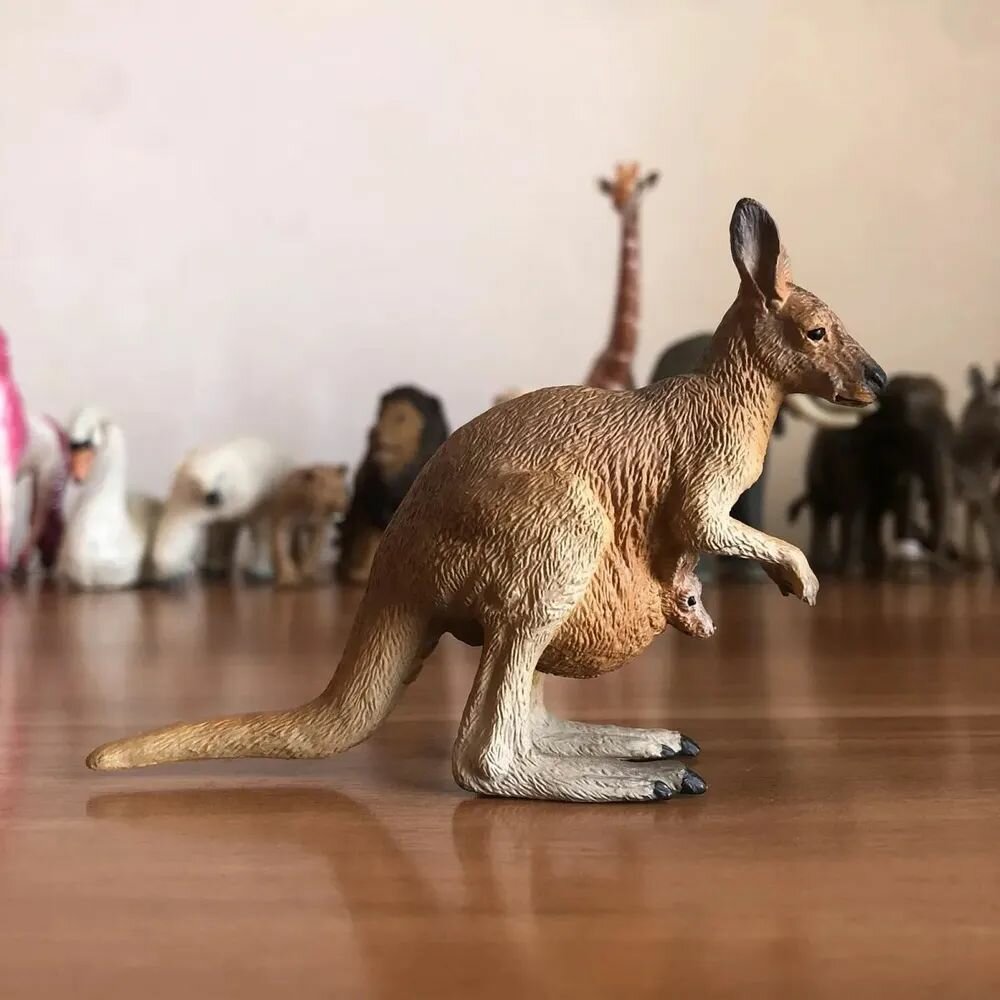 Кенгуру (Macropus), фигурка животного, коллекционная модель австралийской фауны, для детей и коллекционеров
