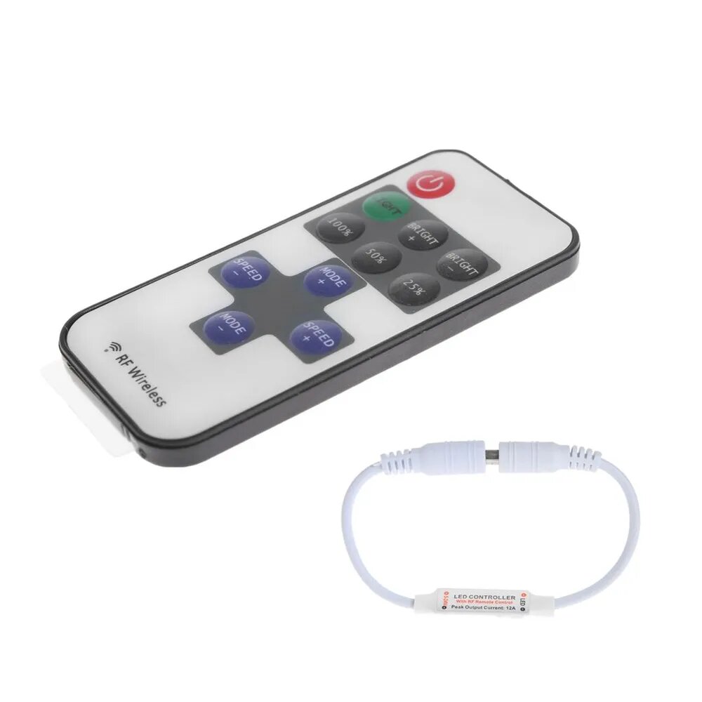 RF Wireless 11 для пульта дистанционного управления, мини-диммер одноцветной полосы света