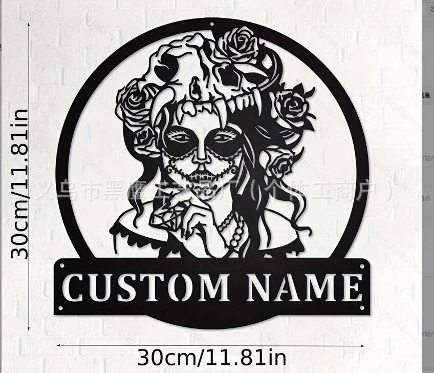 Горячая продажа: металлическое настенное украшение ведьмы на Хэллоуин, креативное железное искусство, силуэтное подвесное украшение для стен гостиной и спальни