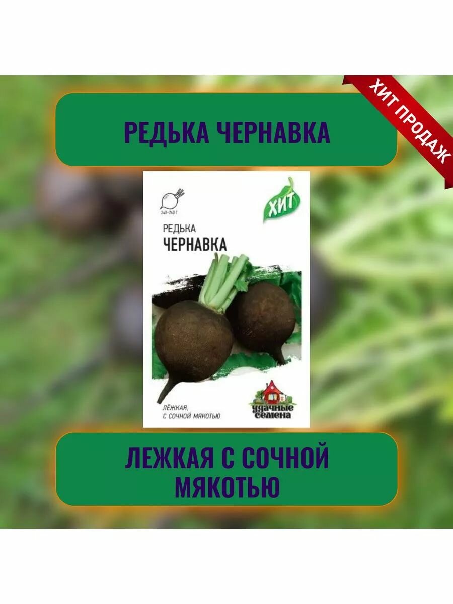Редька Чернавка цв. п 1г ХИТ Гавриш