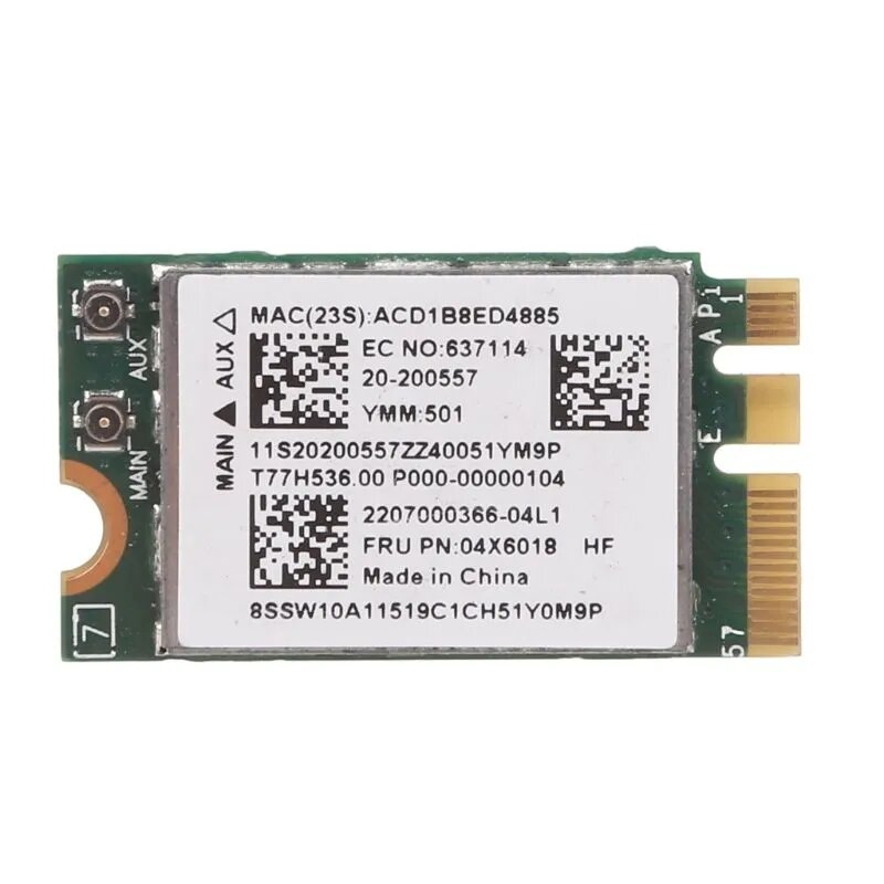 Карта беспроводного адаптера BCM943142Y 150 Мбит/с Wlan + Bluetooth M.2 NGFF WiFi 802.11b//n: 792608-001