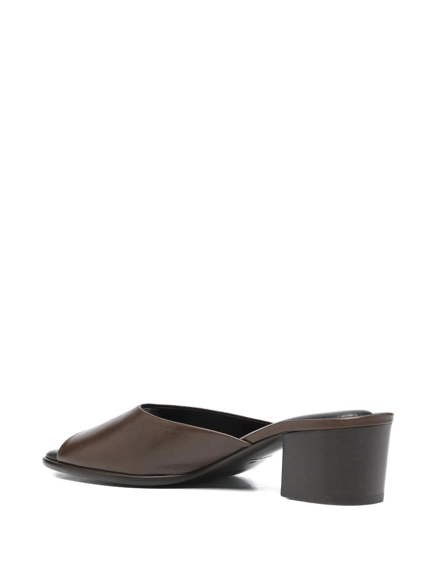 Мюли LEMAIRE Square-toe heeled mules, размер 37, brown — фото 1