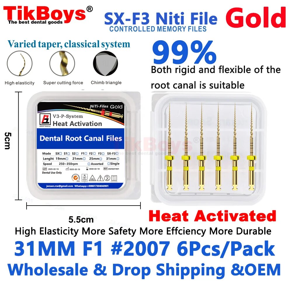 TikBoys SX-F3 Нитифайлы Gold 31MM F1 6шт