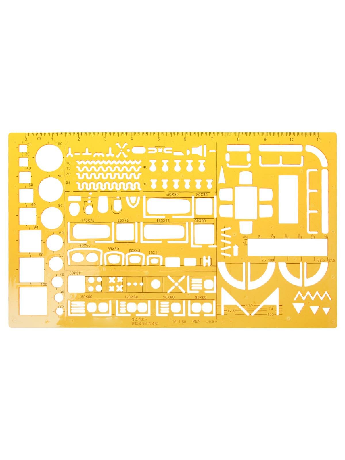 1: 50 Индивидуальный Масштаб Математика Инженер-Архитектор Линейка Чертежный Шаблон Для Черчения Новый