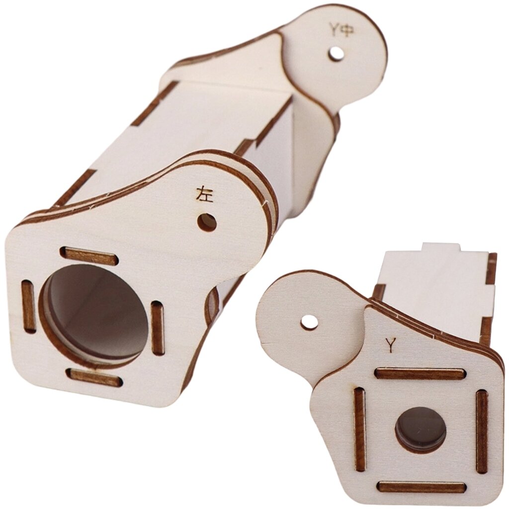 Деревянный телескоп для самостоятельной сборки для детей, развивающая игрушка для изучения STEM-дисциплин и научных исследований.