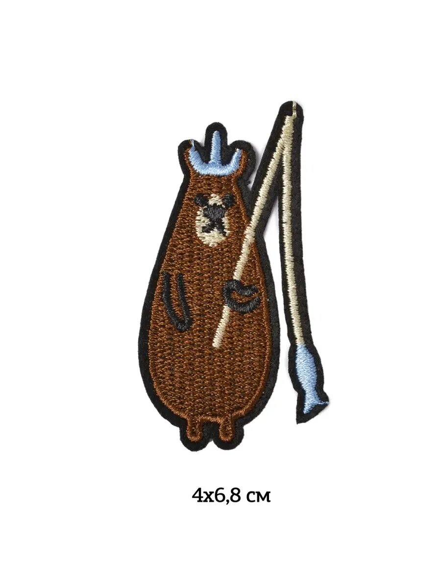 Термоаппликации Медведь 4х6,8см 10шт