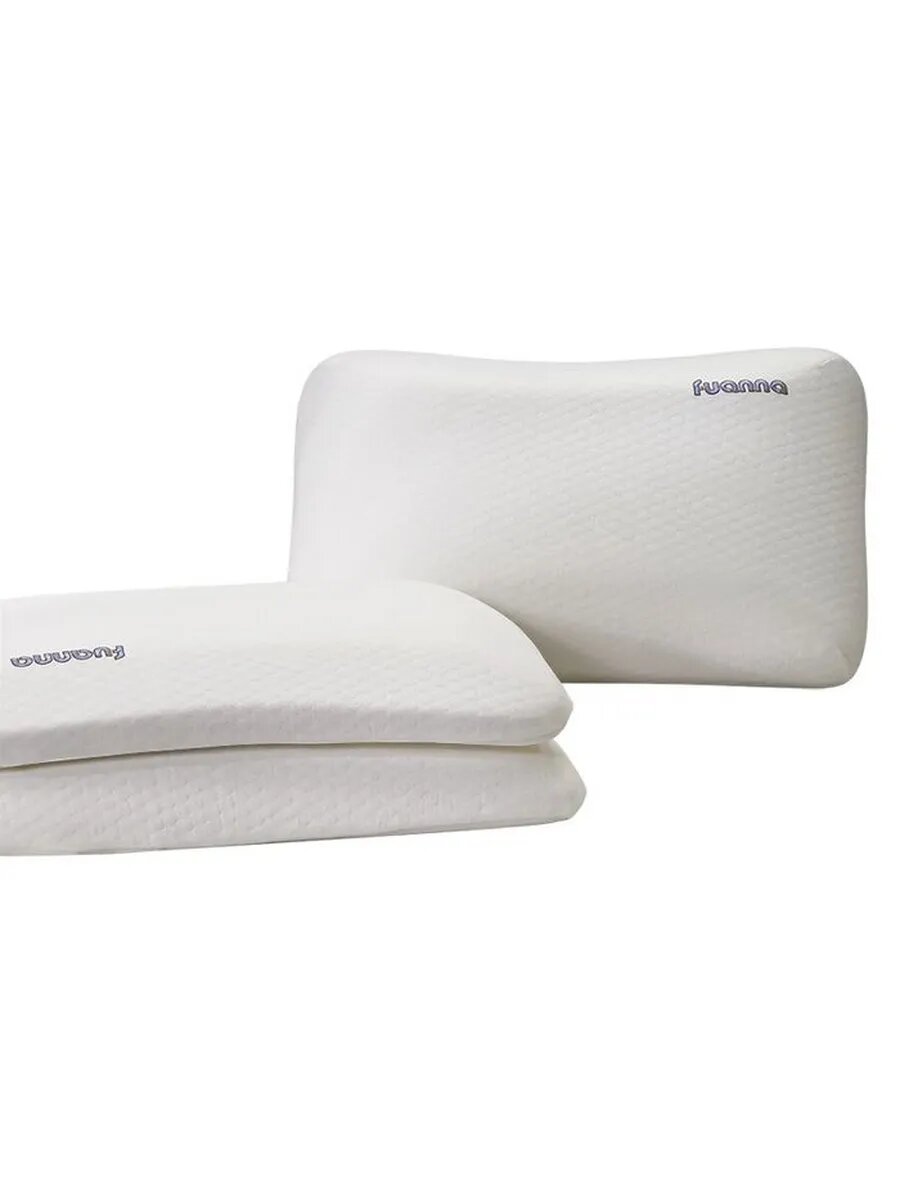 Подушка с памятью, антимикробная, 60x40x10, белая