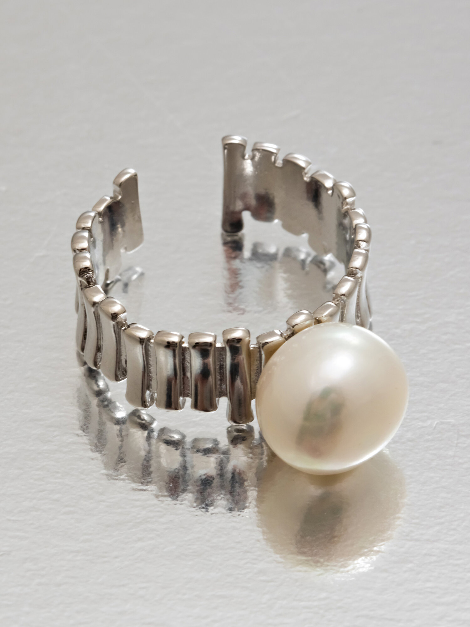 Кольцо-кулон, жемчуг пресноводный культивированный, жемчуг культивированный