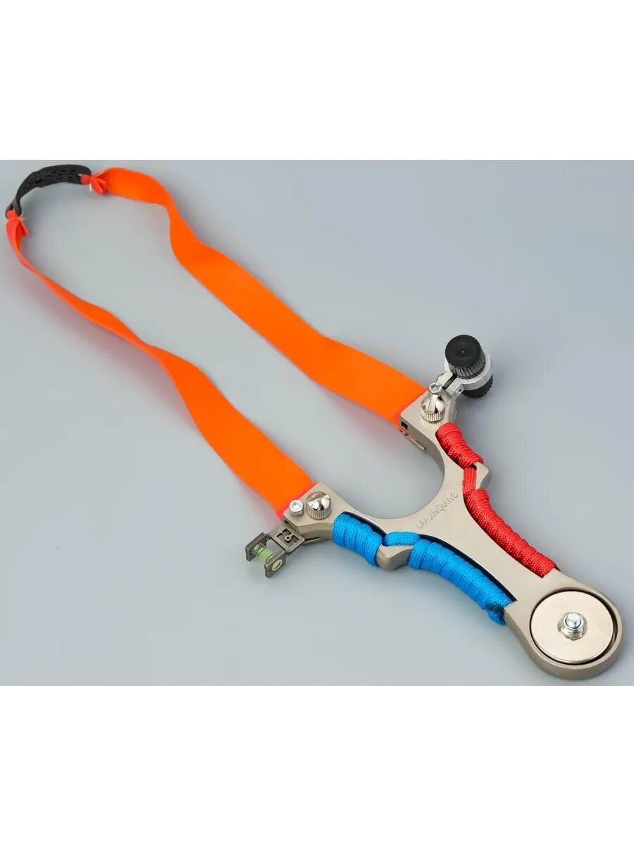 Рогатка для стрельбы мощная металлическая с целеуказателем