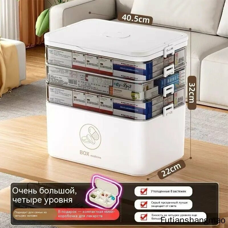 Контейнер для хранения вещей длина 40 см, ширина 22 см, высота 32 см.