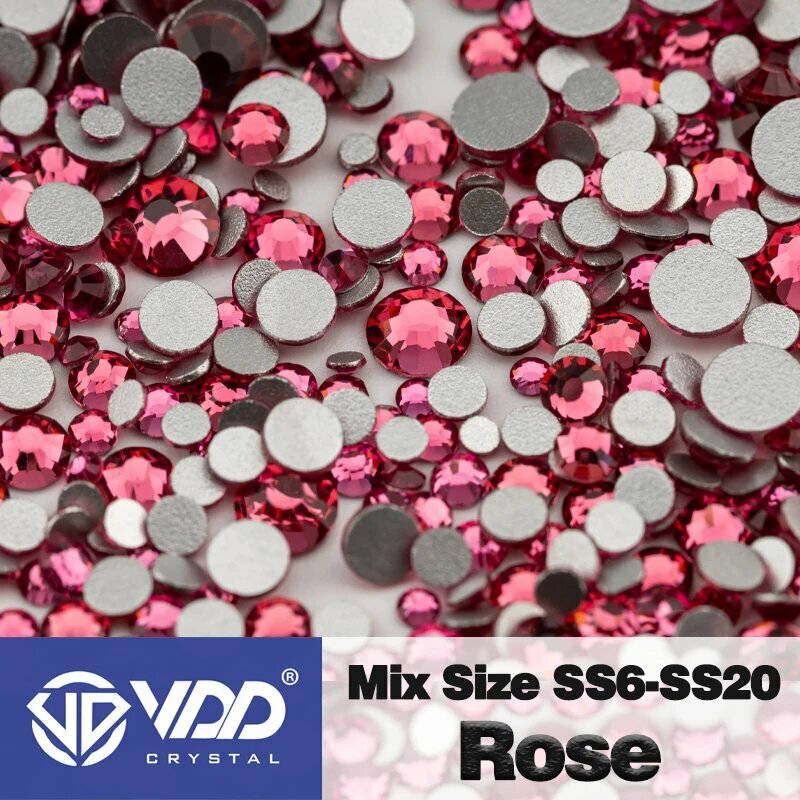 Стразы VDD SS6-SS20 стекло Розовый, Rose