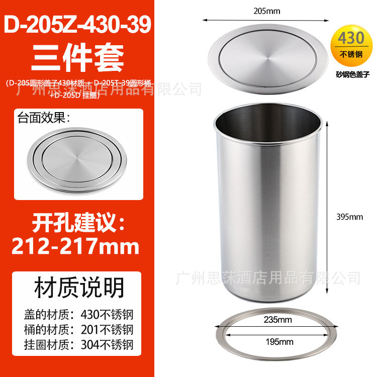 Встроенная крышка для мусорного ведра на столешнице, крышка из нержавеющей стали, поворотная крышка, откидная крышка, крышка для раковины, скрытая установка