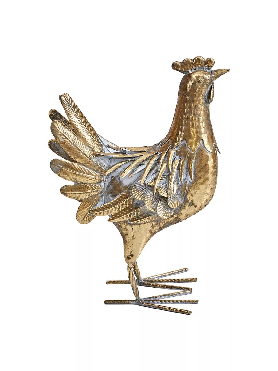 Декор настольный Glasar Курочка 26х17х39 см, железо