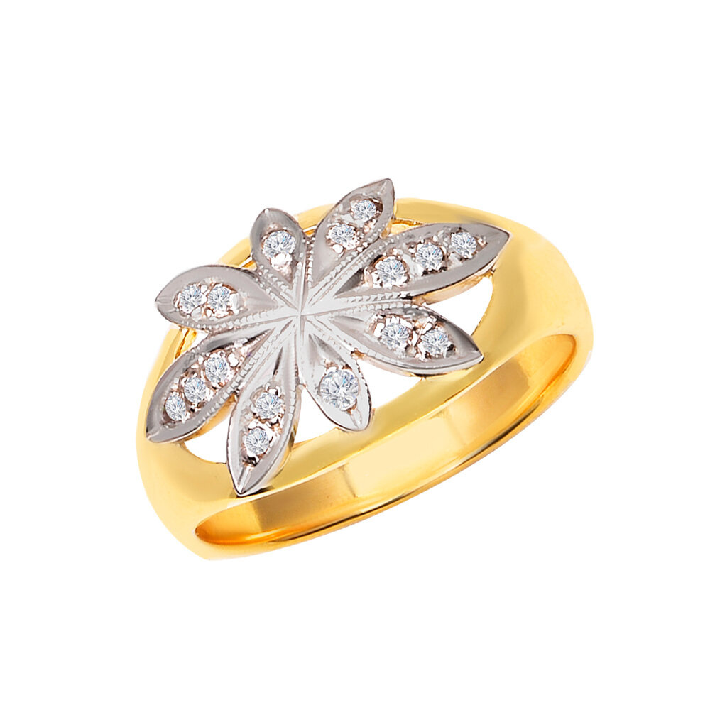 кольцо из золота, с бриллиантами