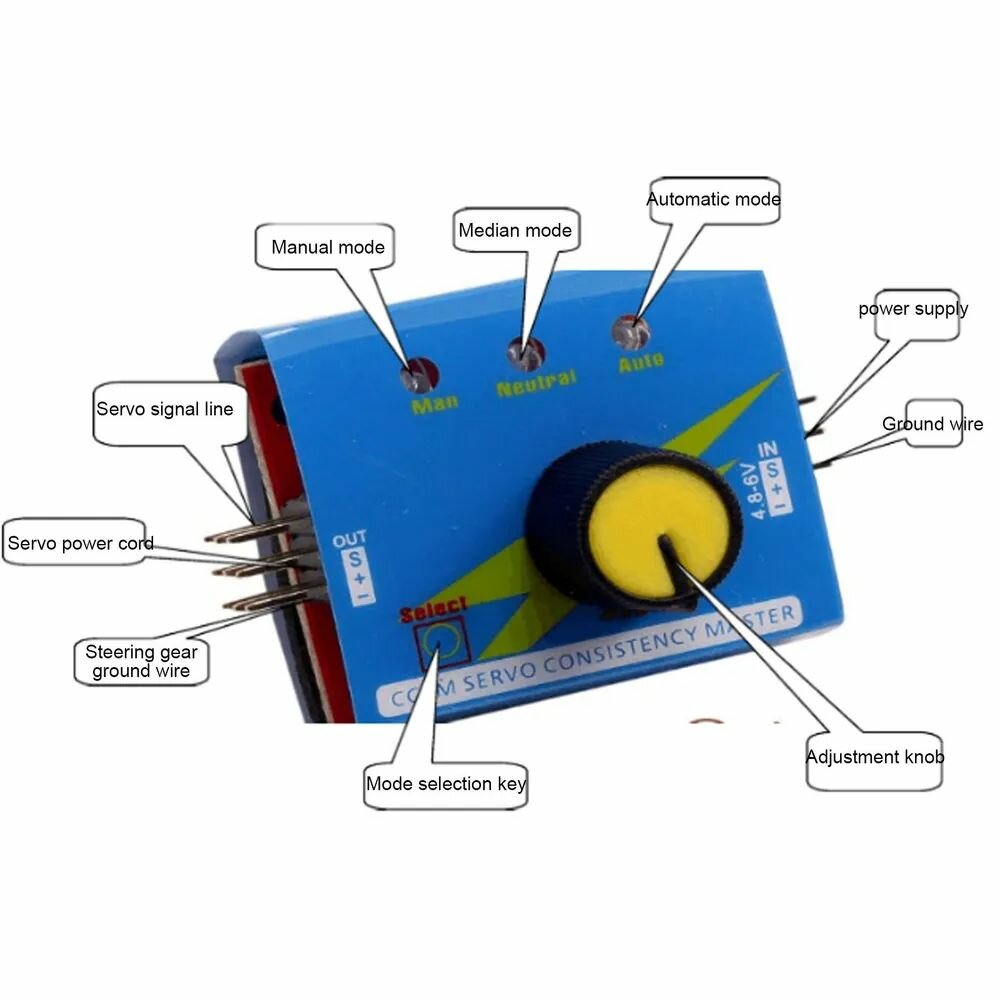 Многофункциональный тестер сервоприводов, 3-канальный контроллер скорости ECS, канал питания, CCPM-метр, мастер