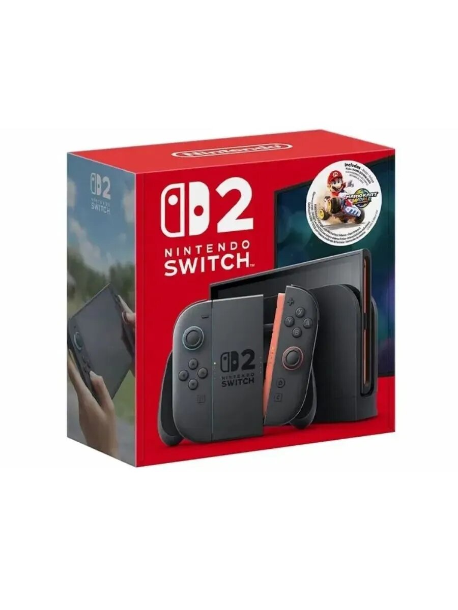 Игровая приставка Nintendo Switch 2 256 ГБ, Mario Kart World, черный