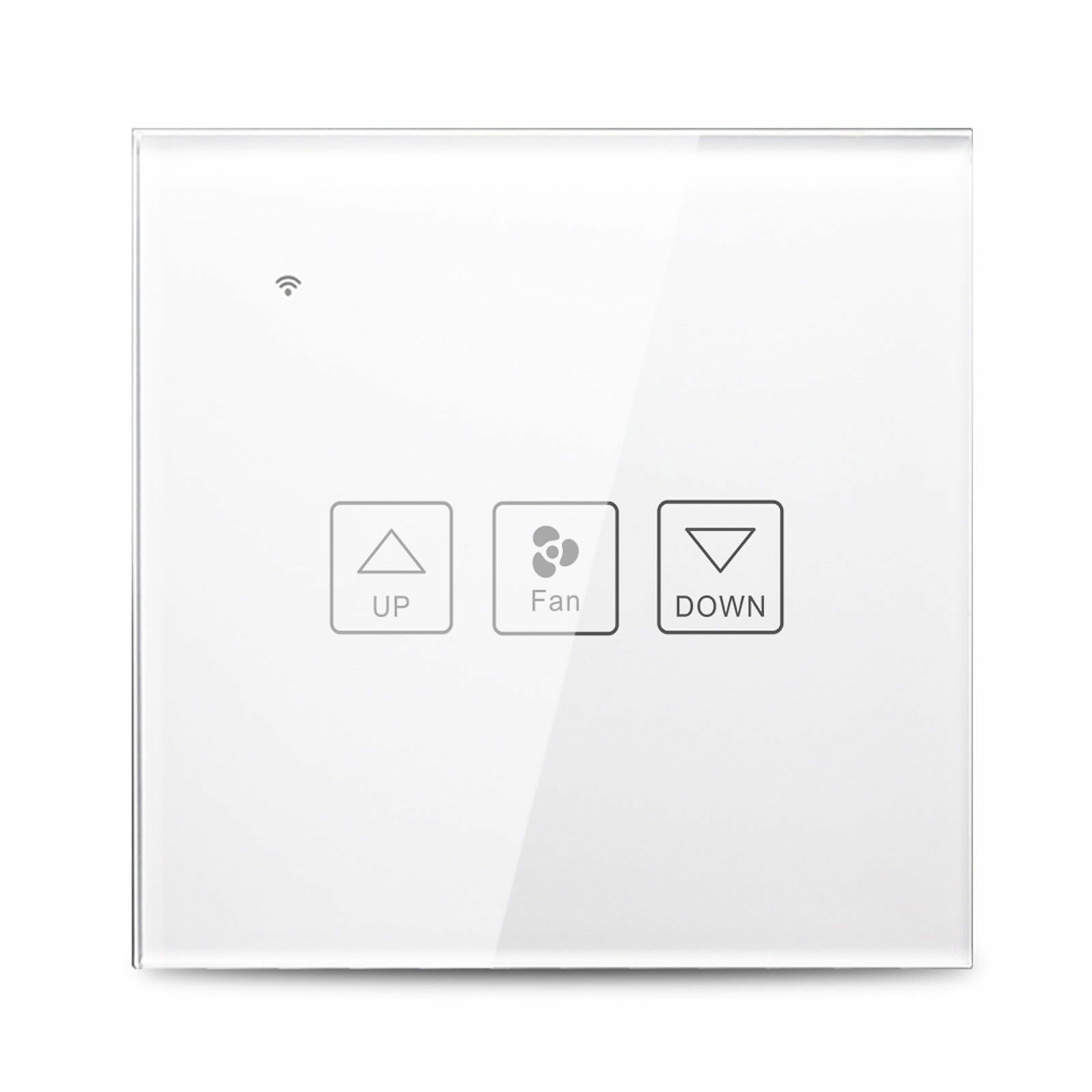Wi-Fi Smart Fan Сенсорный выключатель Стеклянная панель Совместимость с голосовым управлением